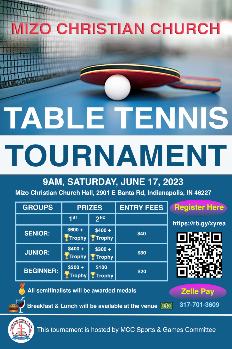 2023 Mizo Christian Church Table Tenis Tournament – Mizo Christian Church